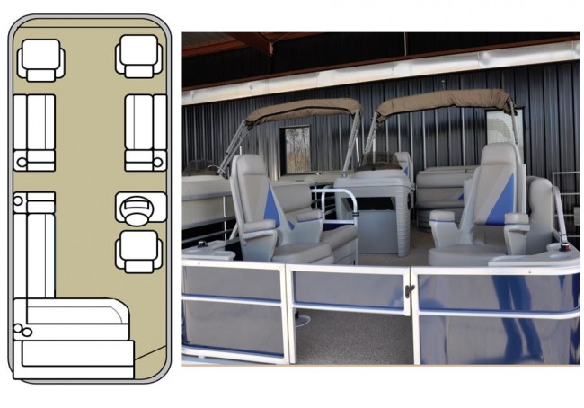 24' Challenger Fishing Pontoon Boat